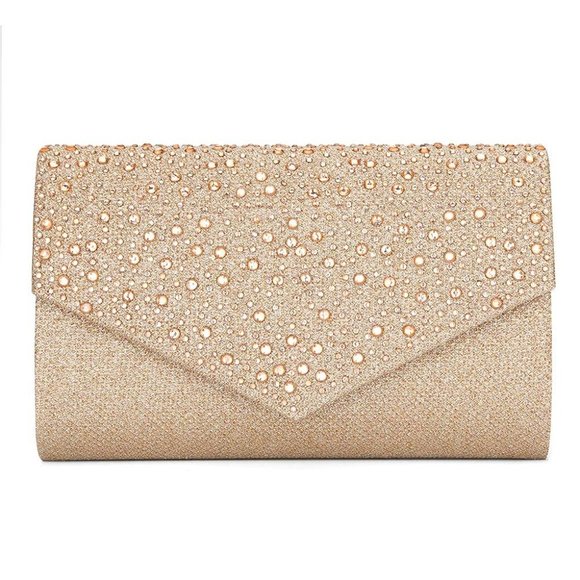Bags | Envelope Party Handbag Bridal Prom Purse Champagne | Poshmark